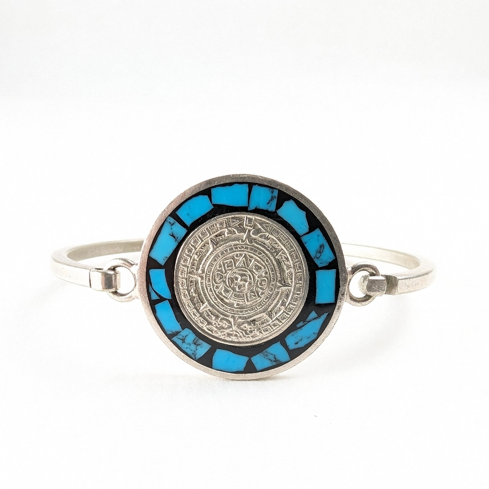 Vintage Jorge "Chato" Castillo Sterling Silver Aztec … - Gem